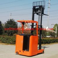 China Stand-on Seated Full Electric Battery Operated Reach Stacker Truck with 48V Battery for sale