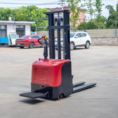China 1.6ton 2ton Electric Stacker with Battery and Charger 1.6m 2m 2.5m 3m 3.5m 4m 4.5m 5m 5.5m Mast Fork 560X1220mm for sale