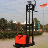 China CPD15W Electric Powered Counterbalanced Pallet Stacker Stand-on Type Maintenance Free for sale