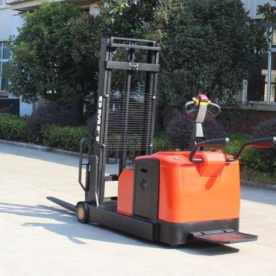 China Electric Powered 1.5 Ton Pallet Stacker with 12km/H Travel Speed and 1412mm Wheelbase for sale