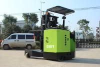China Electric Reach Truck with PU Solid Tire Duplex Mast Triplex Mast Battery 48V/400ah 2ton for sale