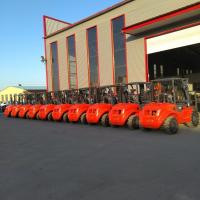 China 2.5 Ton Rough Terrain Diesel Forklift Truck with Cummins Engine and Pneumatic Tyres for sale