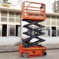 China JCPT Electric Power Self Propelled Hydraulic Automatic Scissor Lifting Platform on Tracks 4m 6m 8m 10m 12m 14m for sale