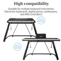 China Universal Heavy Duty Keyboard Stand U Shaped High Load Bearing Digital Piano Stand For 61 / 76 / 88 Key for sale