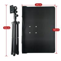 China Holeless Anti Glare Large Music Stand Professional Foldable Portable Music Stand for sale