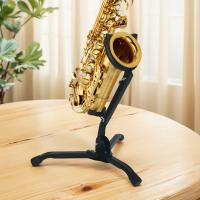 China Foldable Sax Tenor Stand Padded Anti Scratch Adjustable Portable Sax Holder For Stage Home Music Store for sale