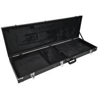 China Wooden Electric Guitar Hard Case Lockable PU Leather Guitar Storage Box Electric Guitars for sale