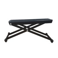 China 6 Levels Adjustable Foldable Guitar Foot Rest Anti Slip Metal Foot Stool for Classical Acoustic Guitar for sale