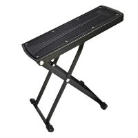 China 6 Levels Adjustable Foldable Guitar Foot Rest Anti Slip Metal Foot Stool for Classical Acoustic Guitar for sale
