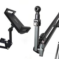 China Carbon Steel Cantilever Tablet Holder Universal Lazy Stand For Phone Tablet Drill Free for sale