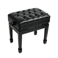 China Adjustable Wooden Piano Bench With Storage Single Padded Piano Stool For Piano Digital Keyboard for sale