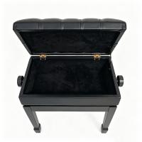 China Adjustable Wooden Piano Bench With Storage Single Padded Piano Stool For Piano Digital Keyboard for sale