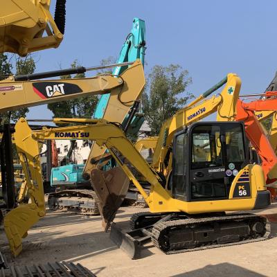 China Used Komatsu PC56 5ton Mini Excavator Original Hydraulic Valve 5000 KG Machine Weight for sale