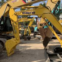 China Used Komatsu PC56 5ton Mini Excavator Original Hydraulic Valve 5000 KG Machine Weight for sale