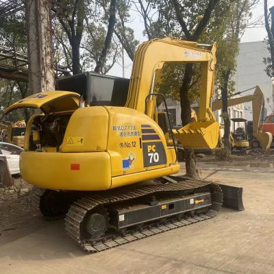 China Second-hand Komatsu PC70-8 Excavator 7 Tons Construction Machinery in Good Condition for sale