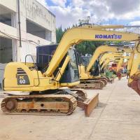 China 0-2000 Working Hours Used Komatsu PC60 6Ton Mini Excavator With 0.37m3 Bucket Capacity for sale