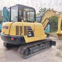 China 34.5KW Used Mini Komatsu Excavator PC56 With Original Hydraulic Valve for sale