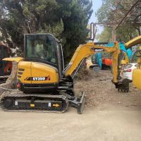 China SANY Mini used excavator SY35 3.5ton original paint low price for sale