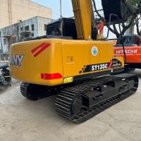 China 2019 Second Hand Sany 135 Excavator Energy Saving For Used Hand Excavators for sale