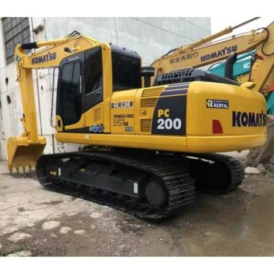 China Good Condition Used Komatsu PC200 Crawler Excavator with 0.8m3 Bucket for sale