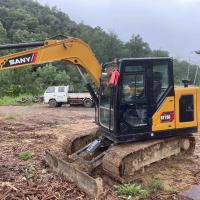 China Low Working Sany SY75 Excavator with Original Hydraulic Valve and 0-2000 Working Hours for sale