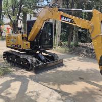 China Built for Heavy-Duty Work Sany SY75 Generation Forward Flow Excavator in Original Color for sale