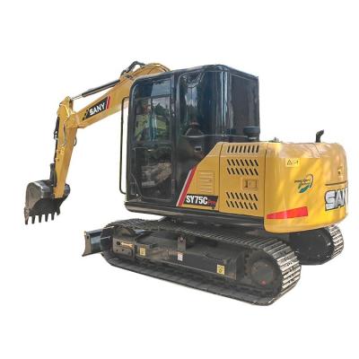 China 7T SANY75c excavator superior excavator machine weight 7000 KG with advanced features for sale
