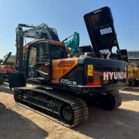China Selling 90% of new and second-hand Hyundai 220 excavators, old excavators, and old hook machines at a low price for sale