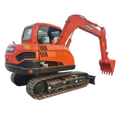 China Affordable Second Hand DOOSAN DX75 Excavator with Original Paint and Good Condition for sale