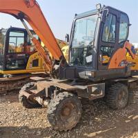 China Energy Saving Second Hand DOOSAN DX60W Excavator With Original Paint for sale