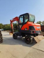 China 6000 KG Doosan Dx60 Second-hand Wheeled Excavator with and Original Hydraulic Valve for sale