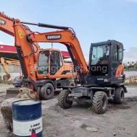 China Original Hydraulic Cylinder DOOSAN DX60w Wheel Excavator With 0.21m3 Bucket Capacity for sale