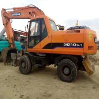China Doosan DH210W-7 Wheel Excavator in Shanghai Hot Made in Korea 19800kg Operating Weight for sale