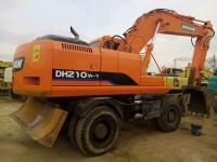 China Doosan DH210W-7 Wheel Excavator in Shanghai Hot Made in Korea 19800kg Operating Weight for sale