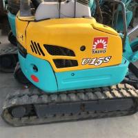 China Wonderful Performance 9.6KW Used Kubota U-15 Mini Crawler Excavator with Rubber Track for sale