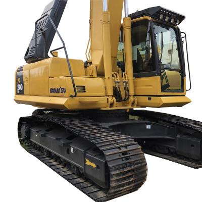 China Excavating 20 tons of durable hydraulic track type PC Komatsu 200 second-hand excavator at a low price and selling well for sale