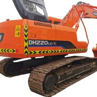 China 22tan Doosan Excavator DH220LC-7 Super for High Slope Efficiency and Good Cab Sealing for sale