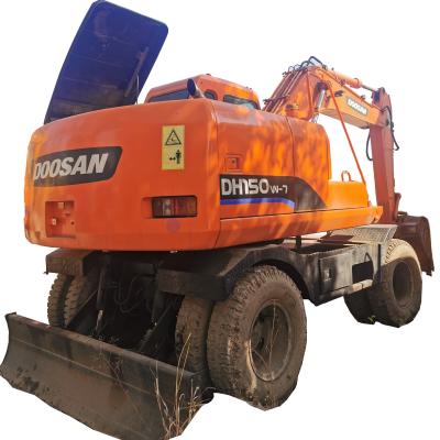 China Original Color Used Doosan Excavator DH150-7 Super Excavator for High Slope Efficiency for sale