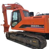China Used Doosan Excavator DH220Lc-7 with Original Hydraulic Cylinder and Good Cab Sealing for sale