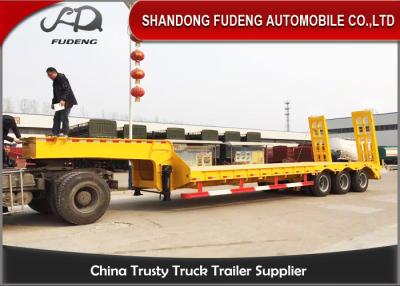 China Heavy duty 3 axles spring ramp low loader truck trailer for sale for sale