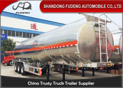 China Customized 45000 L Fuel tanker Aluminum fuel tanker semi trailer with 3 axle for sale