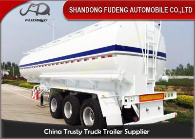 China 2 / 3 Axles Fuel Tanker Semi Trailer With 2 - 10 Compartments 30-60CBM for sale
