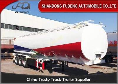 China Tri-Axles Fuel Tanker Semi Trailers 6 Compartments Crude Oil Tanker Trailers for sale