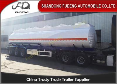China 40 / 45 / 50 CBM Crude Oil Tanker Trailers Q345B Carbon Steel Tanker Body for sale