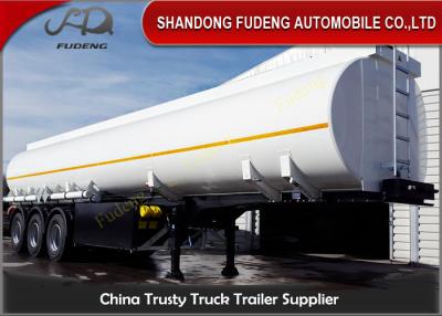 China Customized Volume Fuel Tank Trailer , Chemical Transport Trailers  Carbon Steel for sale