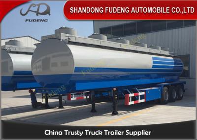 China Diesel Gasoline Crude Oil Tanker Trailers 35CBM  -  90CBM Q345B Carbon Steel for sale