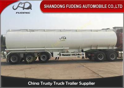 China Oil Tanker Trailer With Lifting Front Axle , Tanker Truck Trailer  Q345 Carbon Steel for sale