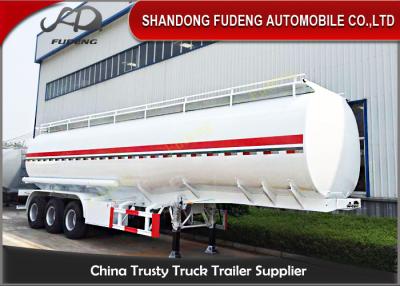 China 12 wheels carbon steel fuel tanker semi trailer with 42000 Liters capacity for sale