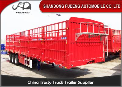 China Cattle transport trailer / side wall semi trailer / animal delivery trailers for sale