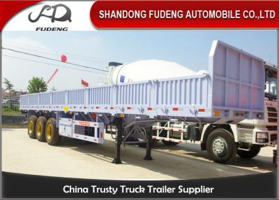 China Side Wall Semi Trailer , 3 Axles 60Tons Cargo Truck Semi Trailer for sale